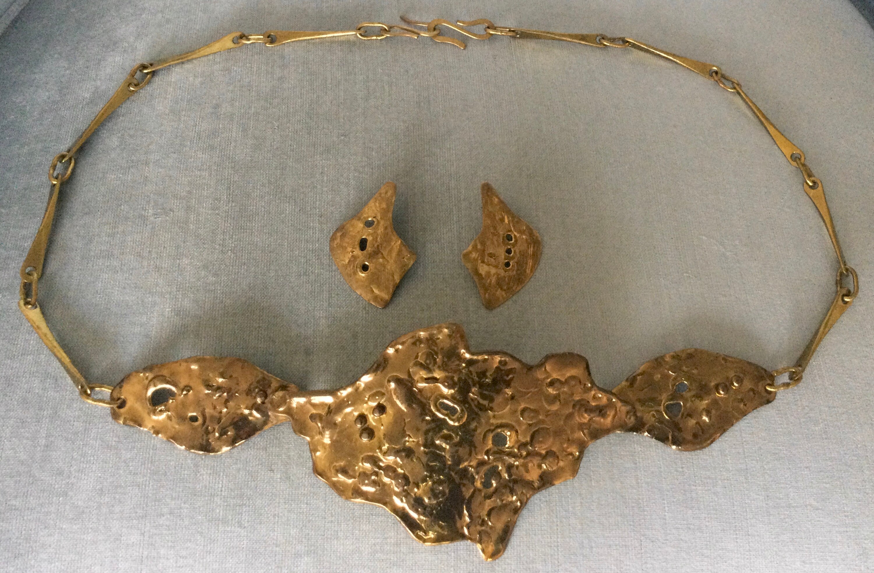 Collectors JOSEPH BORIS Signed MODERNIST Massive Necklace or Belt ...