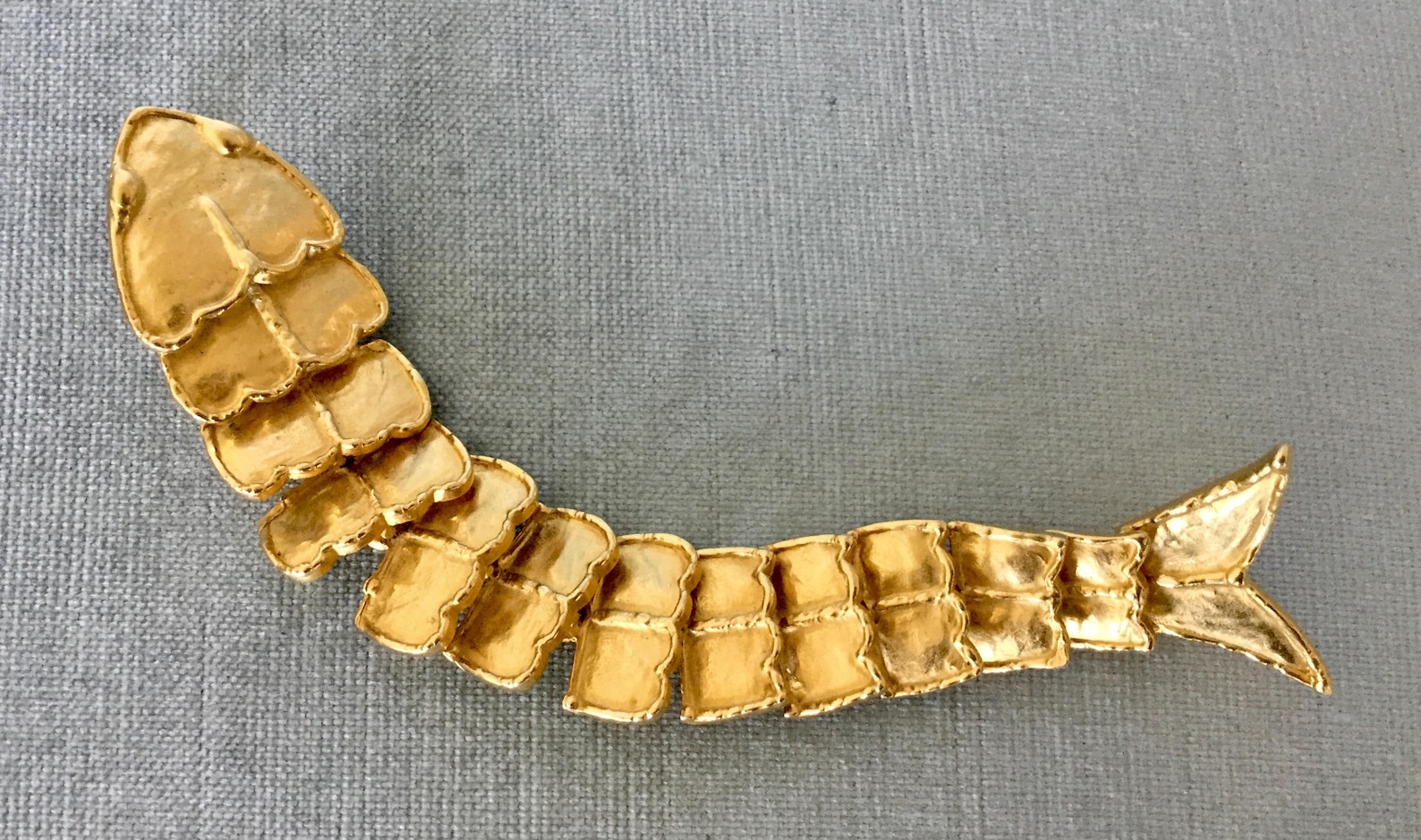 6 Long DKNY Donna Karan Signed FISH MODERNIST Articulated | Etsy