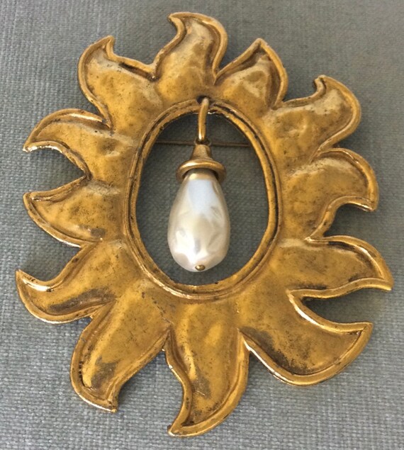 French EDOUARD RAMBAUD Massive 4 SUN Baroque Pearl Teardrop - Etsy