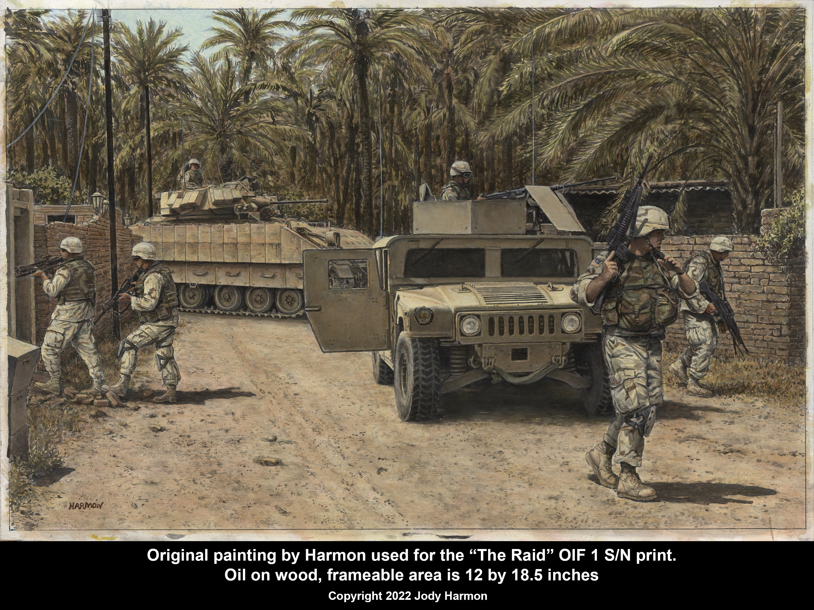 ORIGINAL Painting Oil on Wood by Harmon Used for the Print Series ...