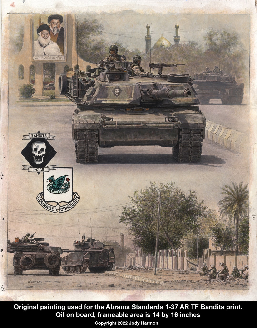 ORIGINAL PAINTING Created for 1-37 Armor TF Bandits Print - Etsy