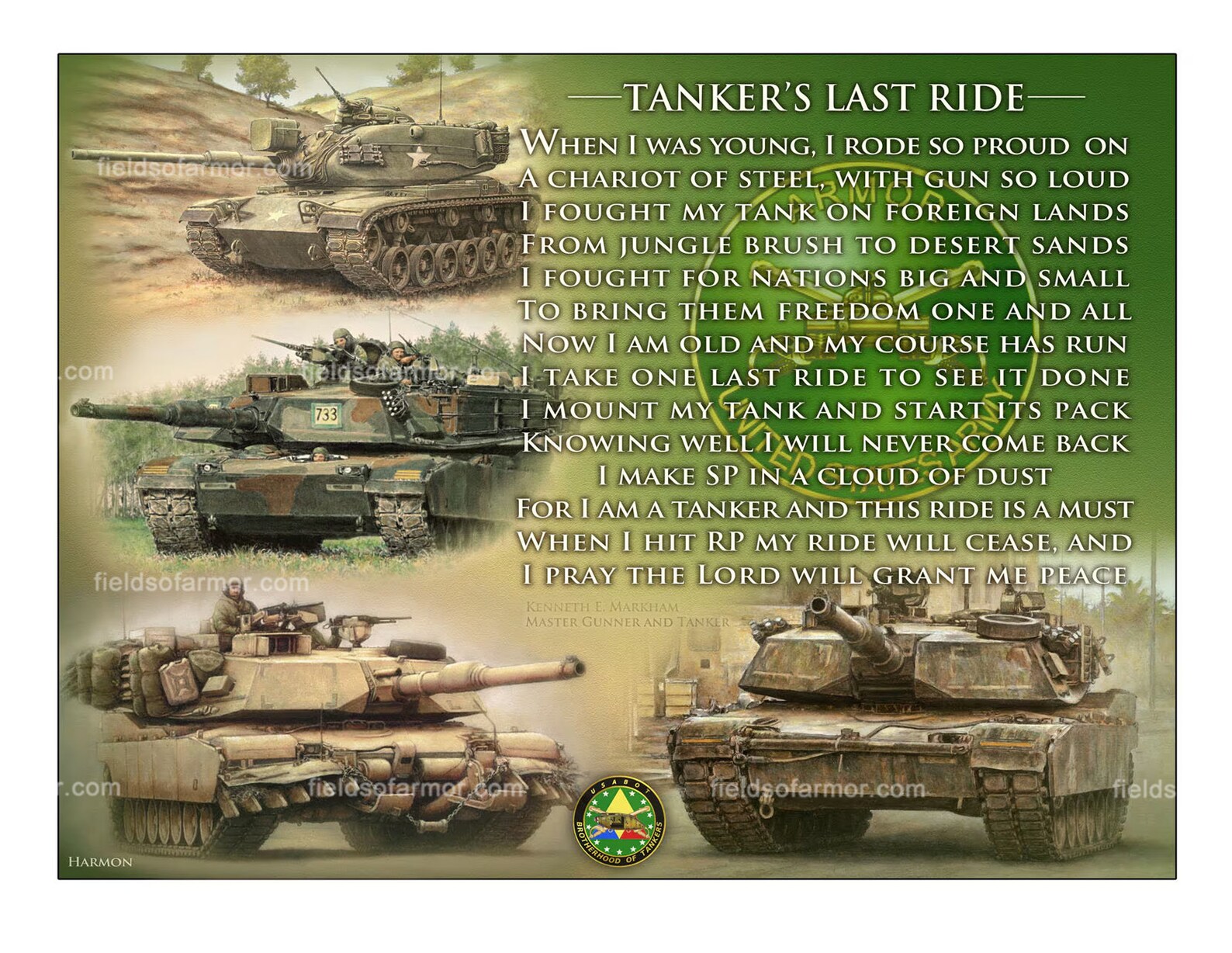 Tankers Last Ride Memorial Print - Etsy