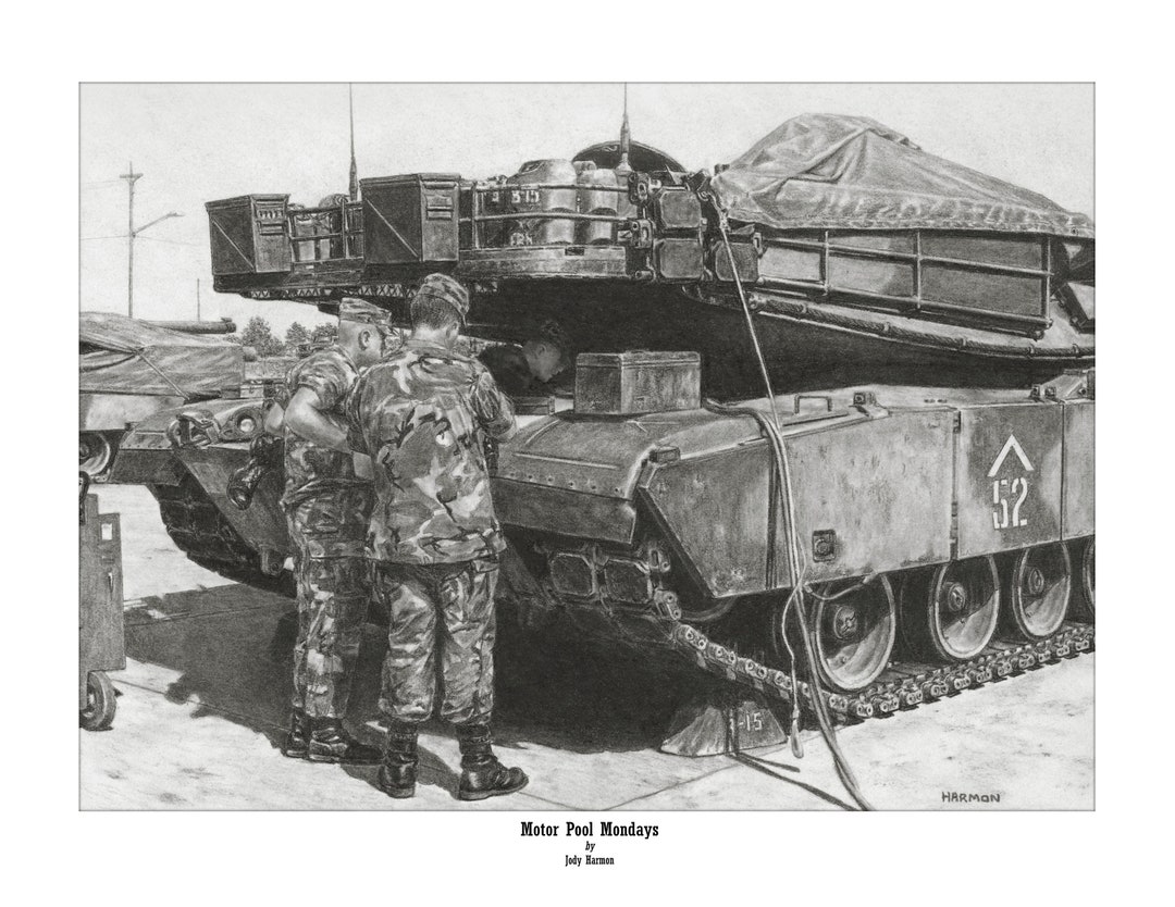 Motor Pool Mondays Signed and Numbered Harmon Print NEW - Etsy