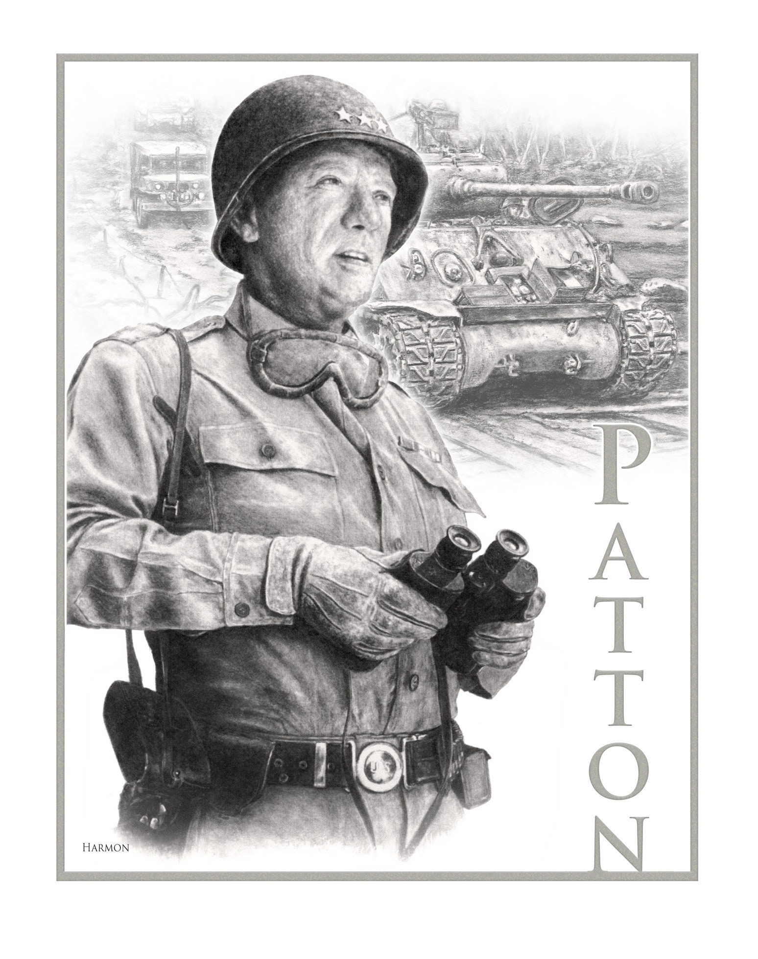 General George S. Patton Jr. Signed and Numbered Print - Etsy