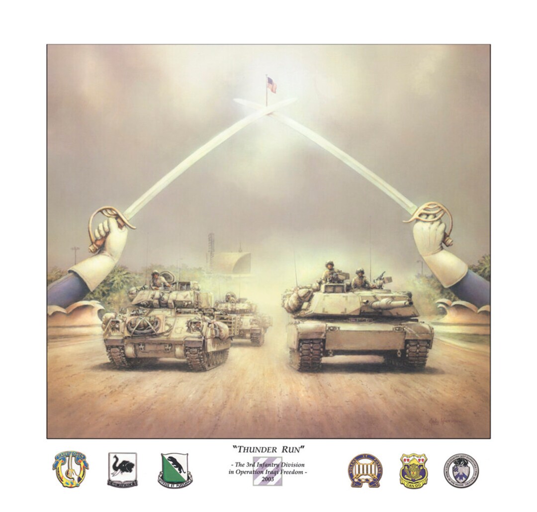 Thunder Run OIF Signed and Numbered Print by J. Harmon - Etsy