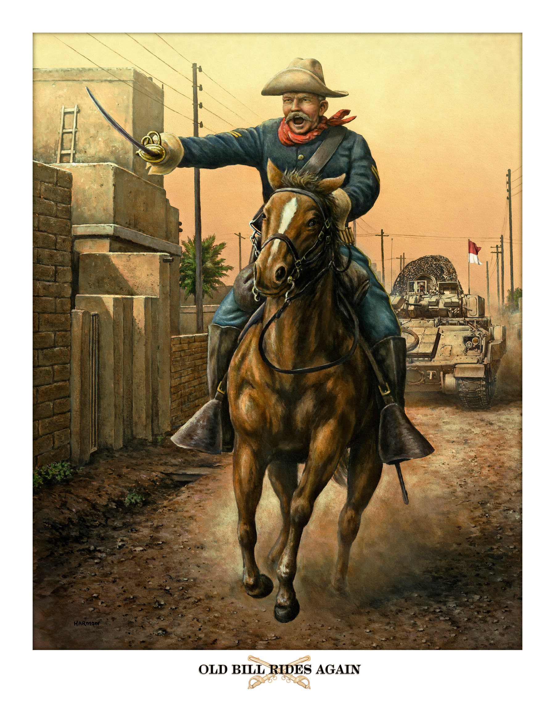 Old Bill Rides Again Cavalry Print by Jody Harmon - Etsy