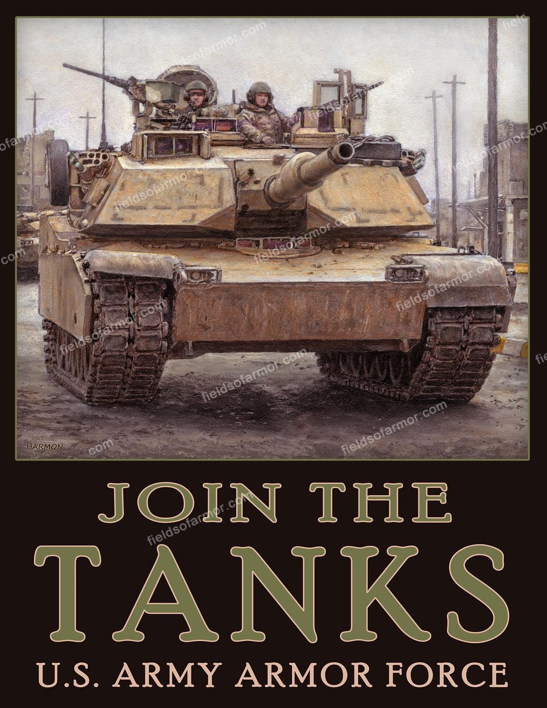 Join the Tanks III Signed and Numbered Print by Harmon - Etsy