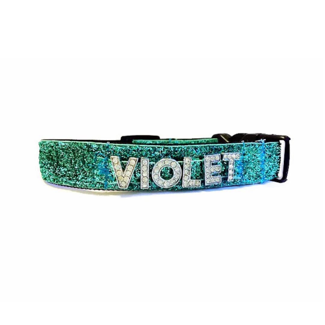 Personalized Name Rhinestone Collar--up to 10 Letters - Etsy