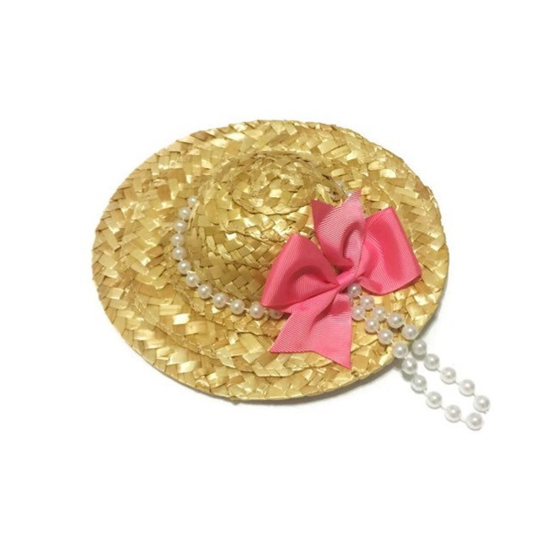 Sunday Best Pearl Wicker Hat--ready to Ship - Etsy