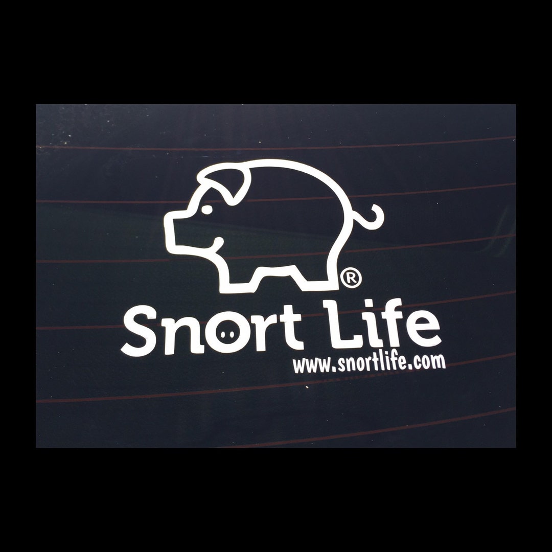 Snort Life Car Decal - Etsy