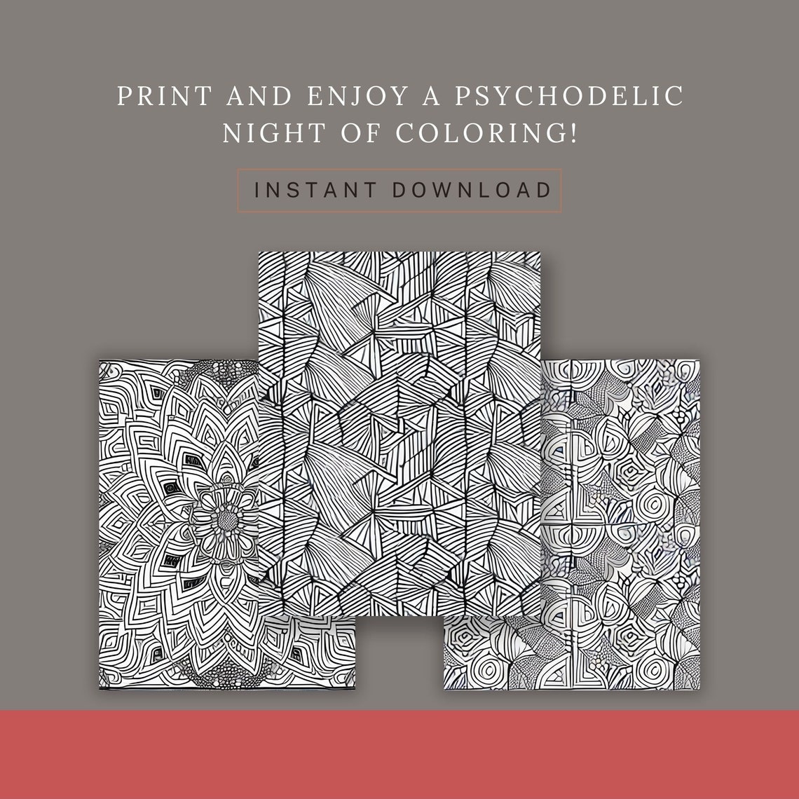 Crazy Pattern Coloring Pages Adult Coloring Pages With a Psychedelic Vibe Printable Adult ...