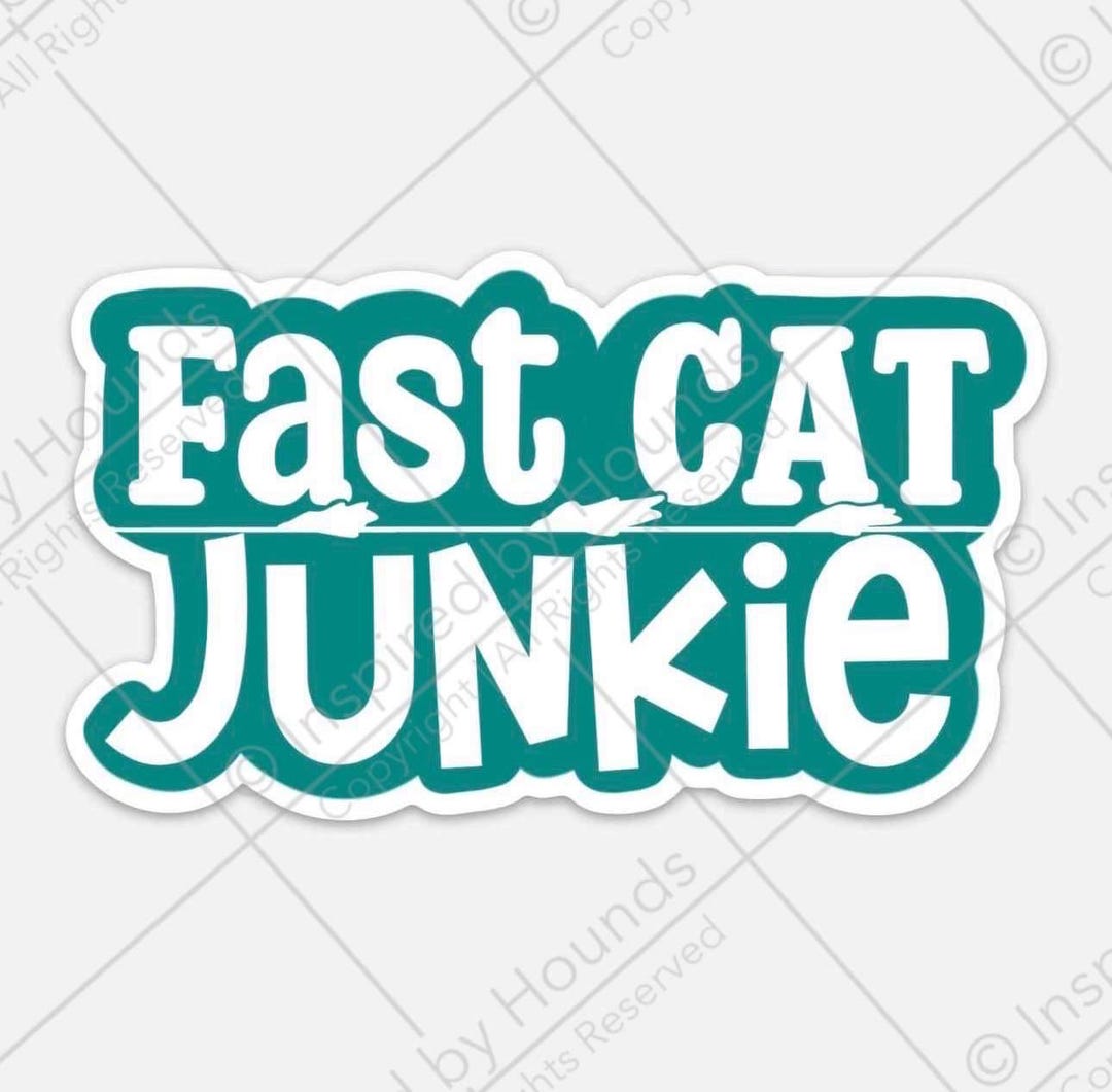 Fastcat Dog Sport Sticker “fastcat Junkie” - Etsy
