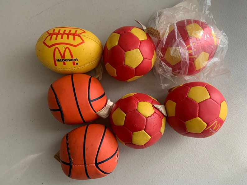 1990 Mcdonalds Sportsball Happy Meal Box and Balls - Etsy