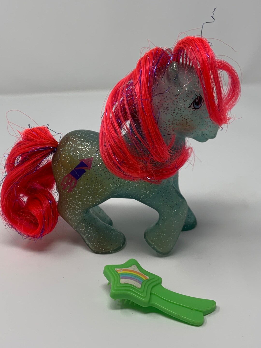 G1 MLP Sky Rocket Sparkle My Little Pony and Comb / 1980s - Etsy