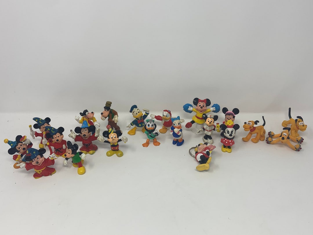 21 Pc Lot - Vintage 2” Disney PVC Figures - Mickey Donald Minnie Pluto ...