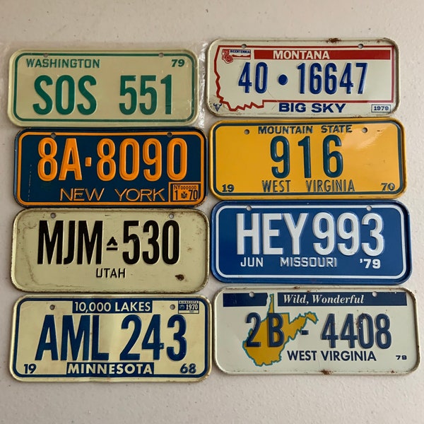 Mini License Plate - Etsy