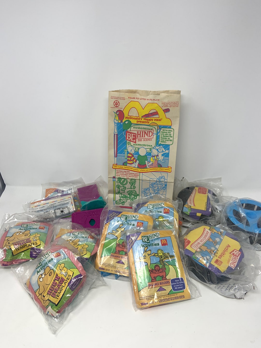 1992 Mcdonald’s Behind the Scenes Happy Meal Lot - Animation Wheels ...