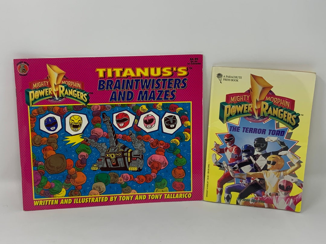 Power Rangers Book Lot - Titanus’s Braintwisters and Mazes / the Terror ...
