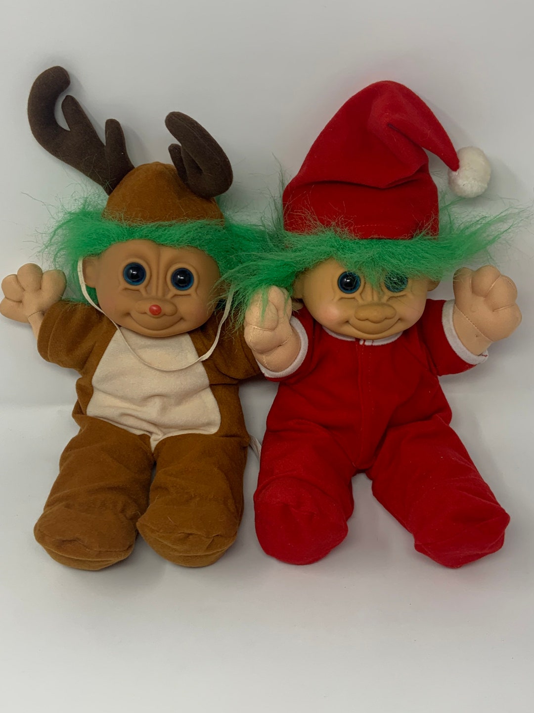 Russ Troll Kidz 12” Holiday Troll Plush Dolls / Vintage XMAS - Etsy