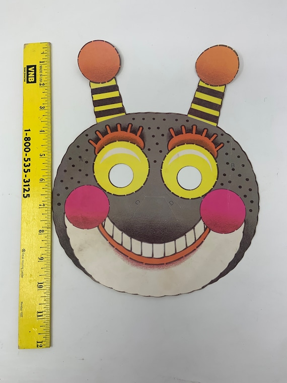 1980s Paper Mask Lot - Denny’s Kids Menu, Giraffe Bug… - Gem