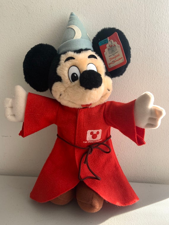 Disneyland Vintage Mickey Sorcerer Fantasia Plush 14 Robe - Etsy