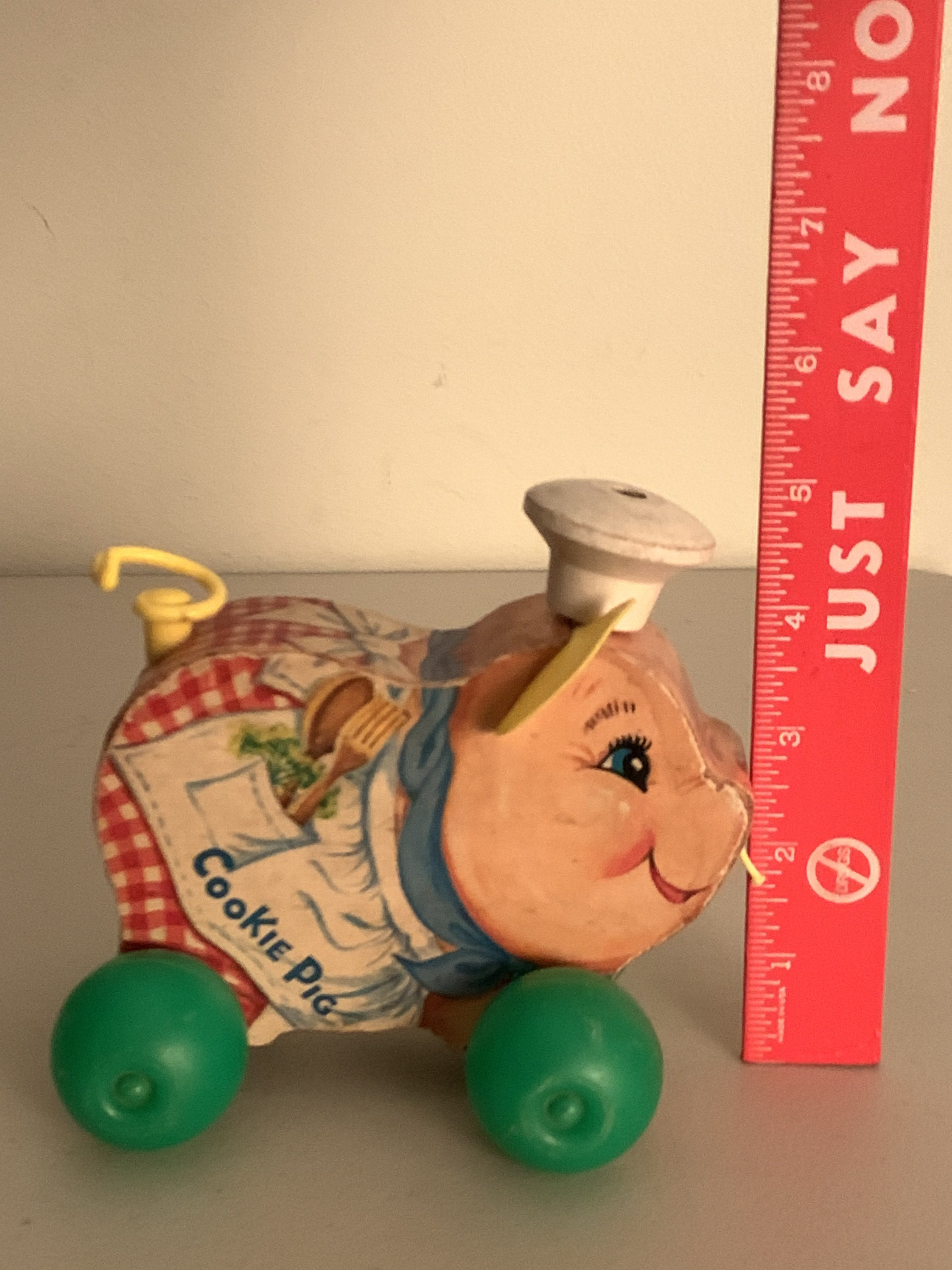 1960s Cookie Pig Pull Toy Fisher Price no. 476 Corkscrew Tail | Etsy