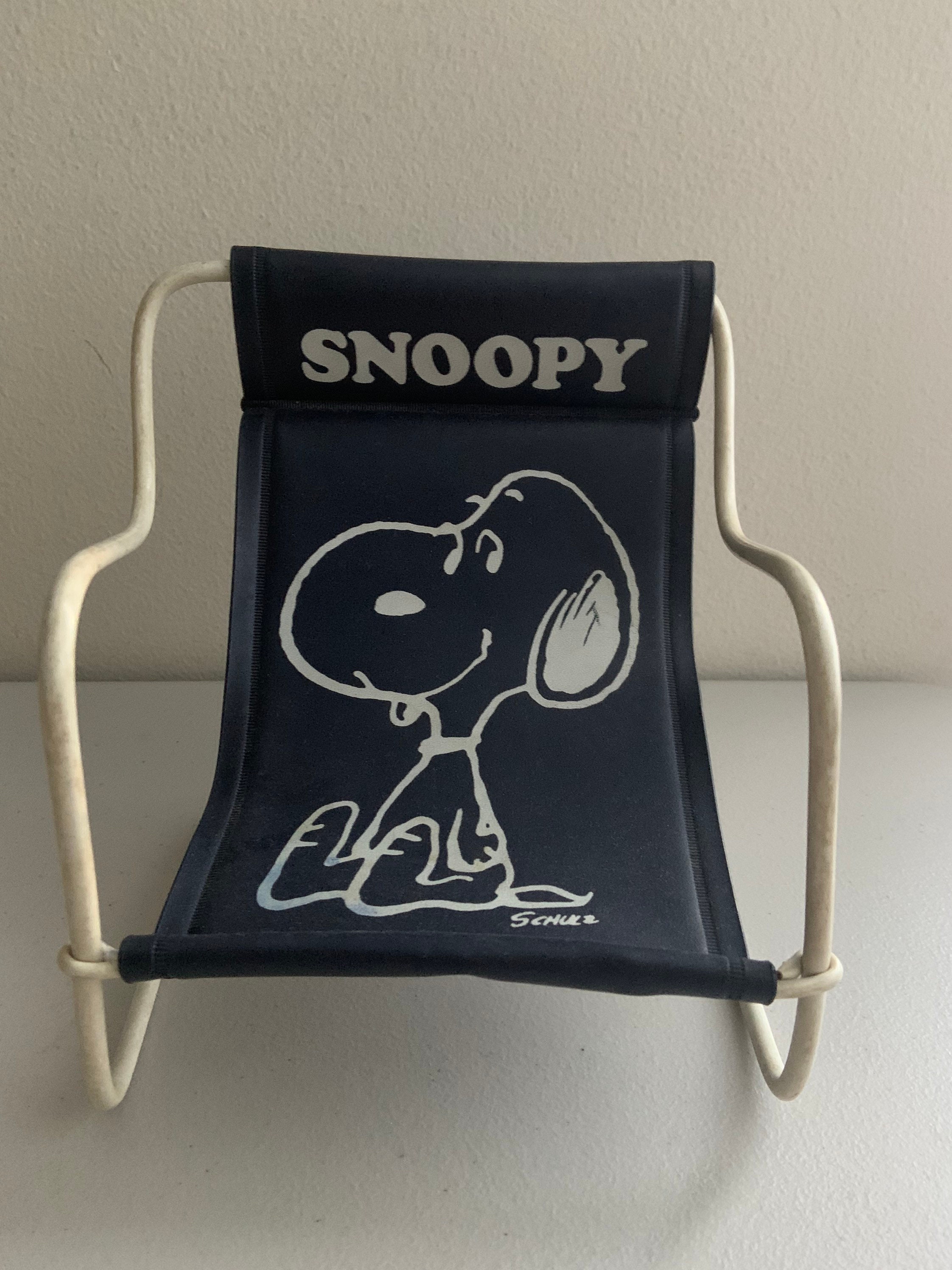 Vintage Snoopy or Belle 7 Beach Lounge Chair / Navy Blue | Etsy