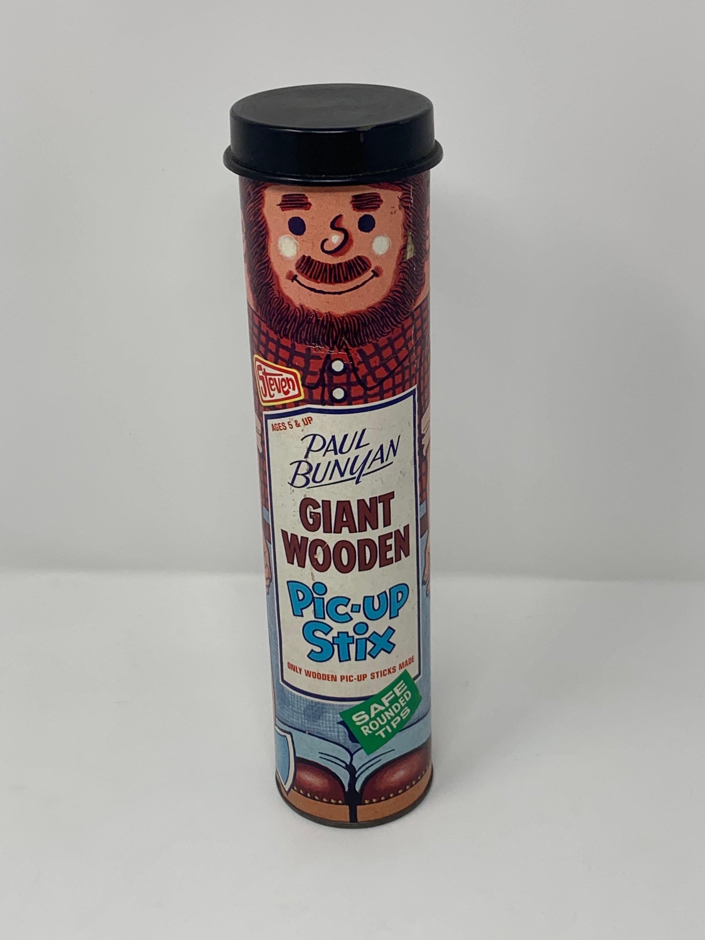 1978 Paul Bunyan Pic-up Stix Giant Wooden Sticks Game / Steven Mfg. Co ...