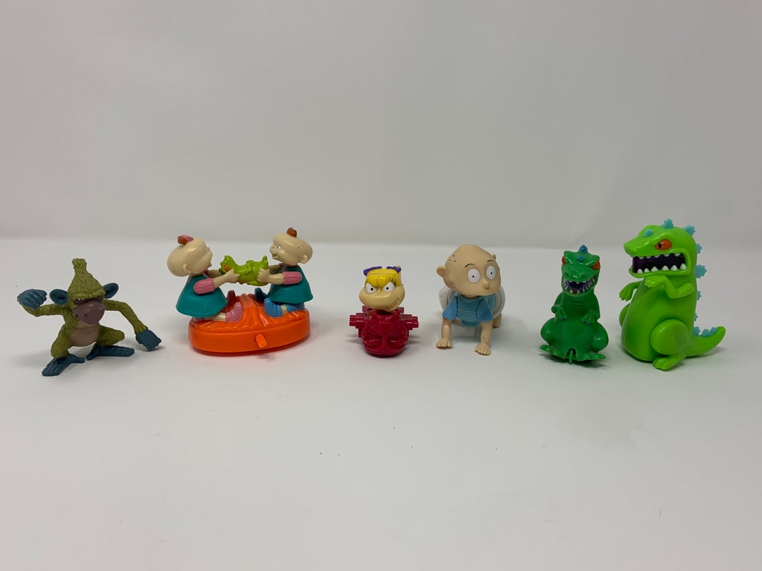 6 Pc Lot - Rugrats Burger King Toys - Reptar Tommy Pickles Phil Lil ...