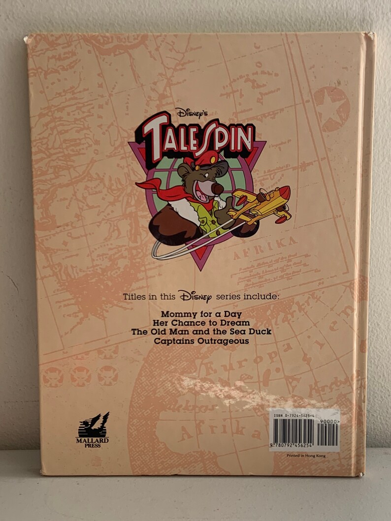 Disney’s Tail Spin Mommy for a Day Hardcover Book / 46pp (1991) - Etsy