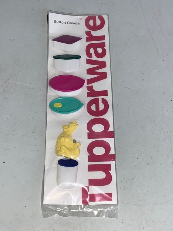 NOS Vintage Tupperware Button Covers 6 Pc / Tupperware Swag | Etsy