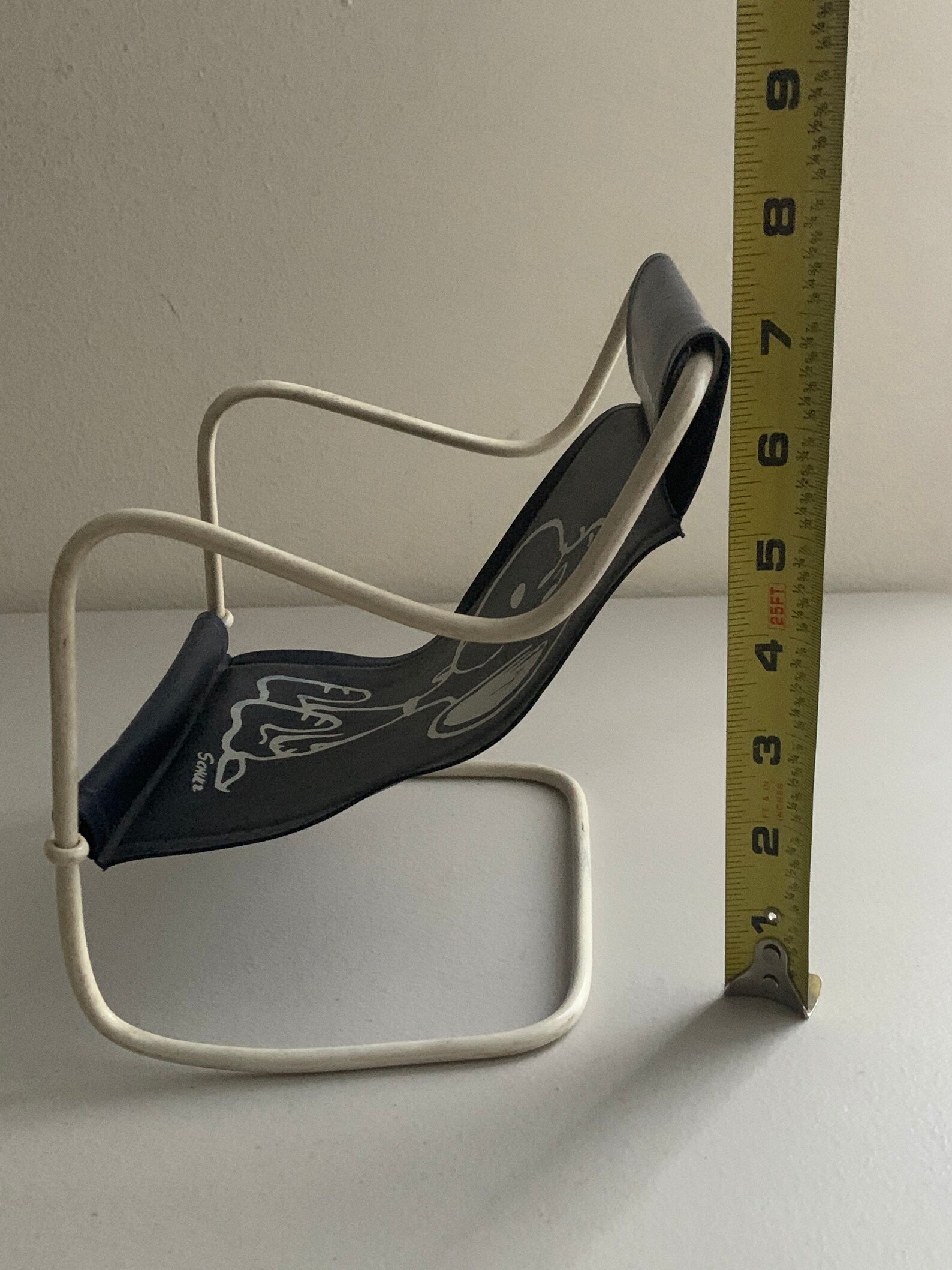 Vintage Snoopy or Belle 7 Beach Lounge Chair / Navy Blue - Etsy