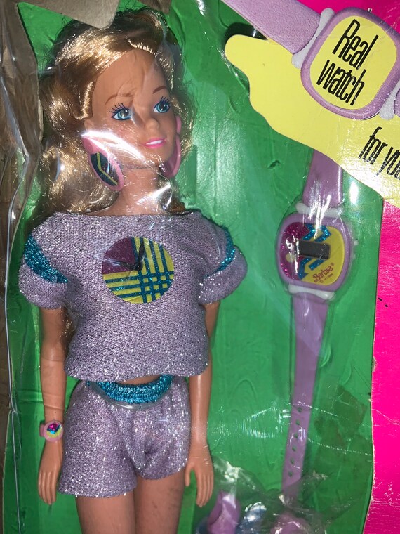 NRFB 1986 Funtime Barbie W/real Digital Watch for You / Hot - Etsy