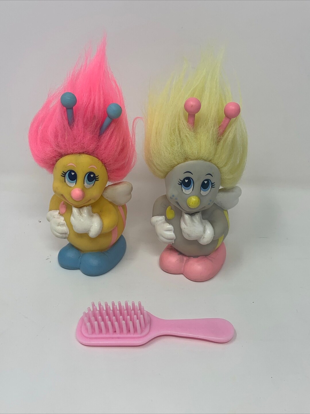 Vintage Pair - Snugglebums Basil + Button Bees Bugs (1985) Playskool ...