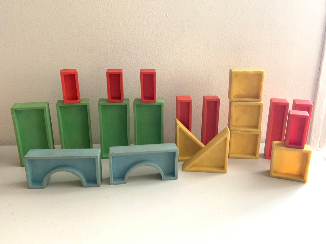 20pc Lot Soft Building Blocks / QEP Bronx NY 1970s / Like Tuff Stuff - Etsy