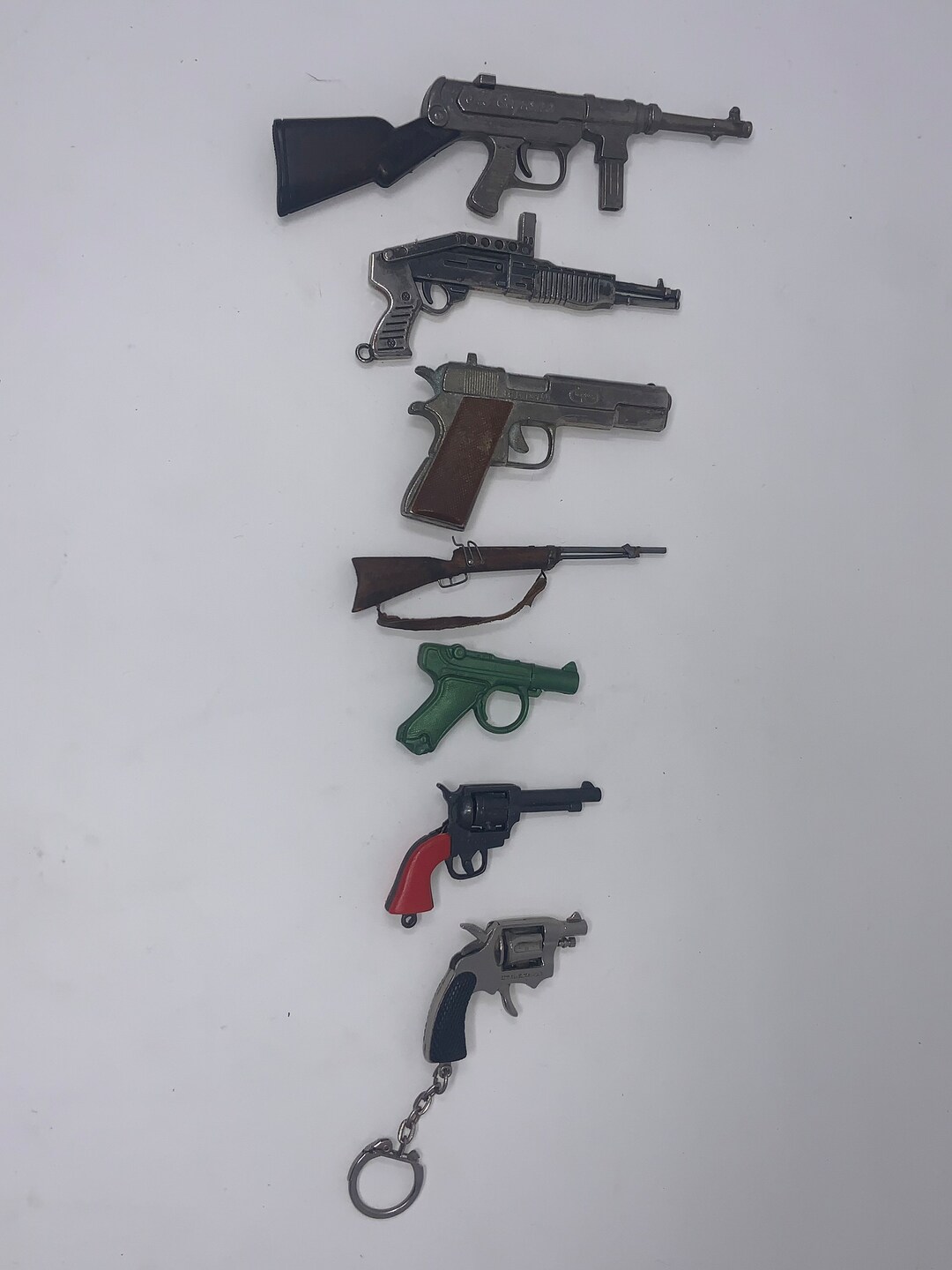 7 Pc Lot Vintage Toy Pistols Al Capone Redondo Luger - Etsy