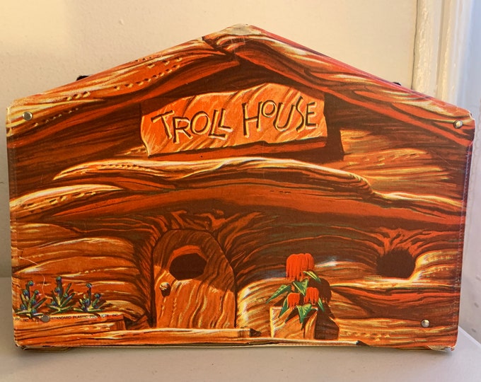 1960s Atco Troll House Cave - 12” X 8.5” X 6” / Vintage Troll Home ...