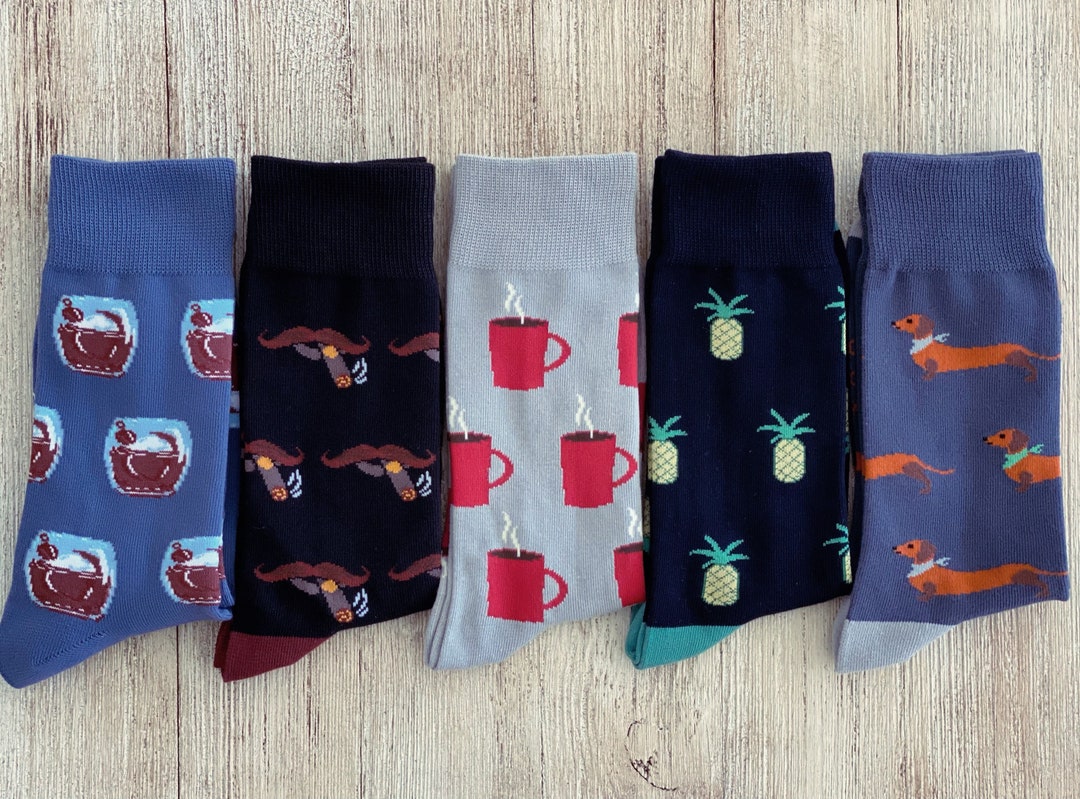 Men’s Novelty Socks, Funny Socks , Cool Socks, Dog Socks, Gifts for Dad ...
