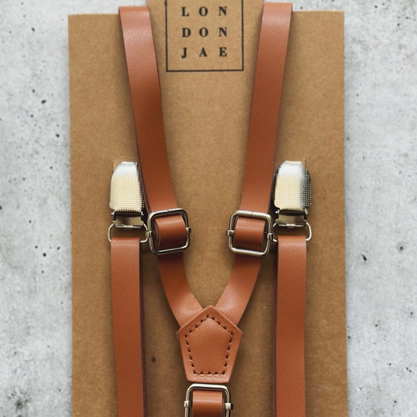 Leather Suspenders - Etsy