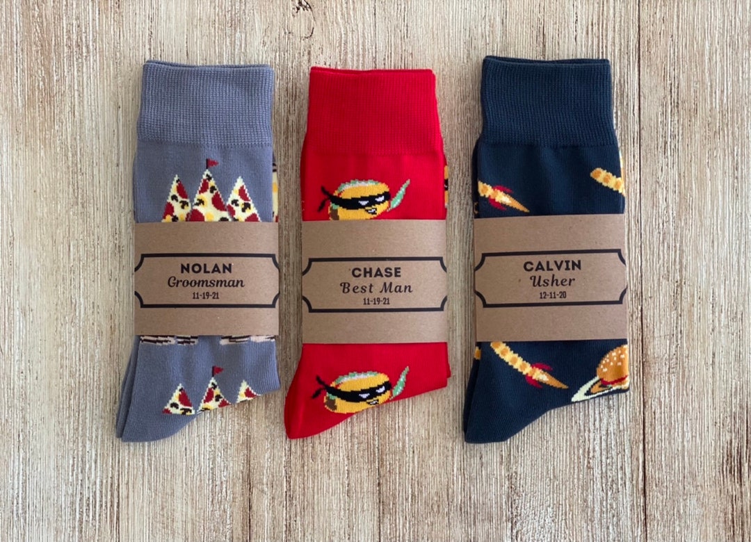 Personalize Sock for Your Groomsmen Proposal, Groomsmen Gift Box, Sock ...