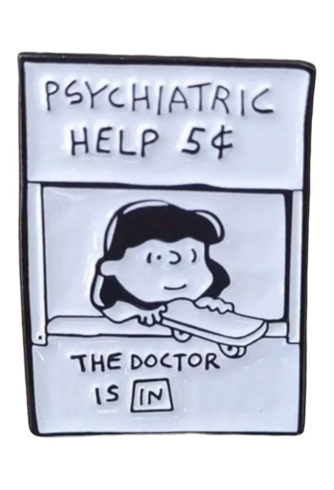 Enamel Pin Brooch Charlie Brown Snoopy Adhd Emotional Support - Etsy