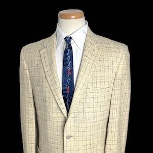 Vintage 1950s ATOMIC FLECK Wool Rockabilly Sport Coat Size 38 R Blazer ...