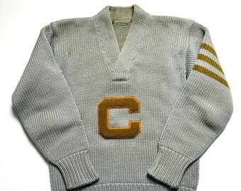 Letterman sweater | Etsy