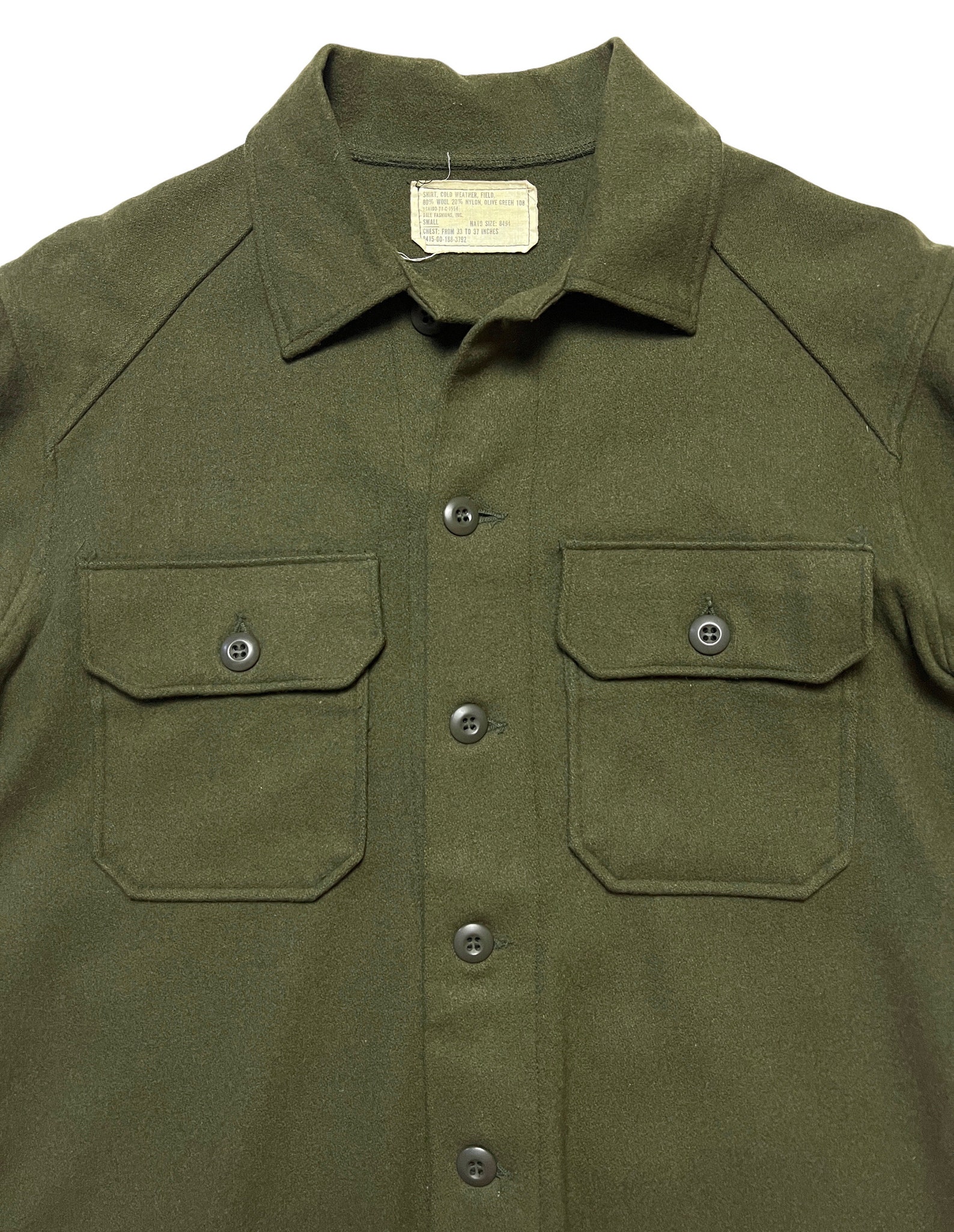 Vintage 1970s M-1951 US Army Wool Field Shirt ~ Size S ~ Jacket ...
