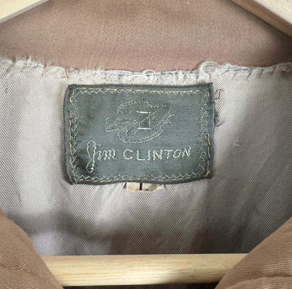 Vintage 1950s Rayon Gabardine Ricky Jacket ~ size M t… - Gem