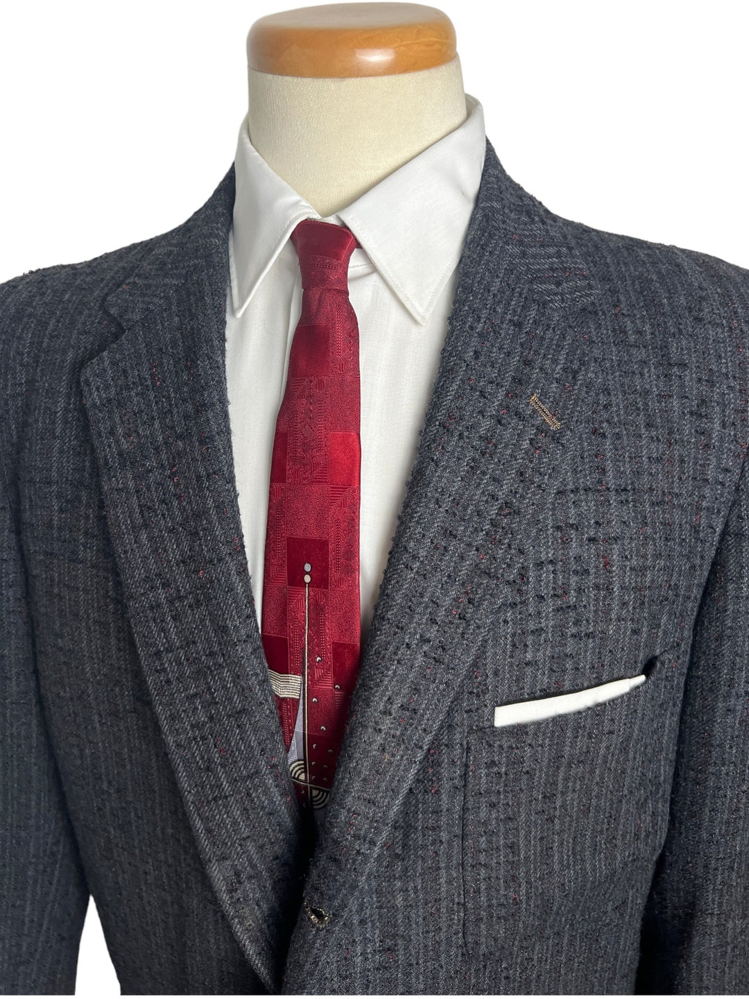 Vintage 1950s ATOMIC FLECK Wool Rockabilly Sport Coat ~ Size 44 Long ...