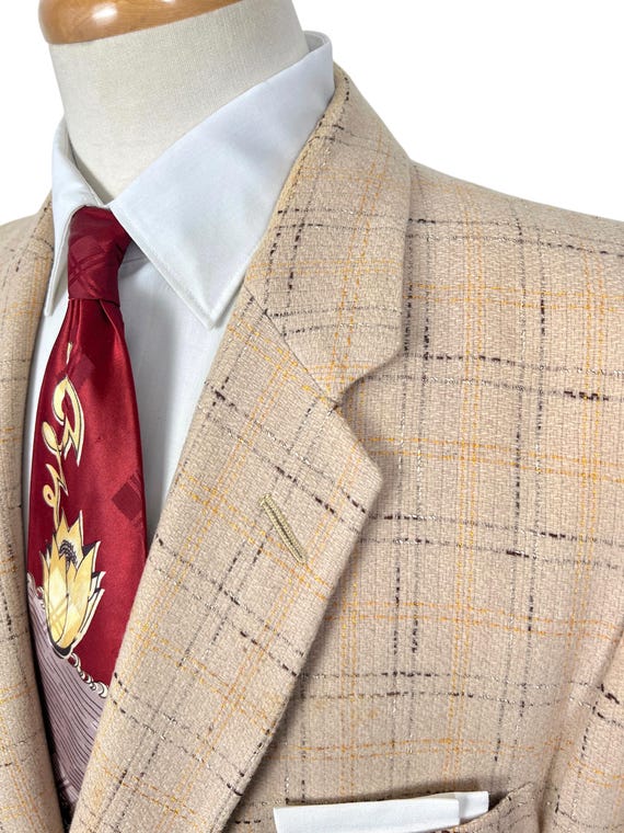 Vintage 1950s ATOMIC FLECK Wool Tweed Rockabilly Spor… - Gem