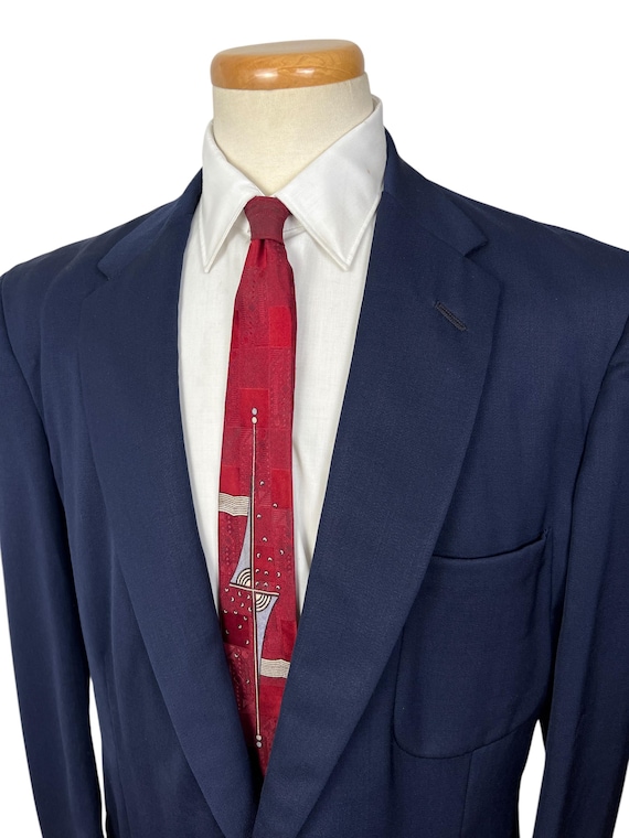 Vintage 1950s CURLEE CLOTHES Wool Gabardine Sport Coa… - Gem