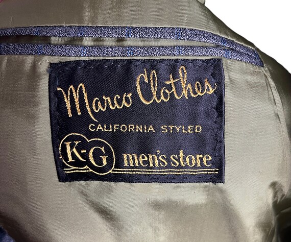 Vintage 1960s/1970s 2pc Wool Mod / Western Sack Suit … - Gem