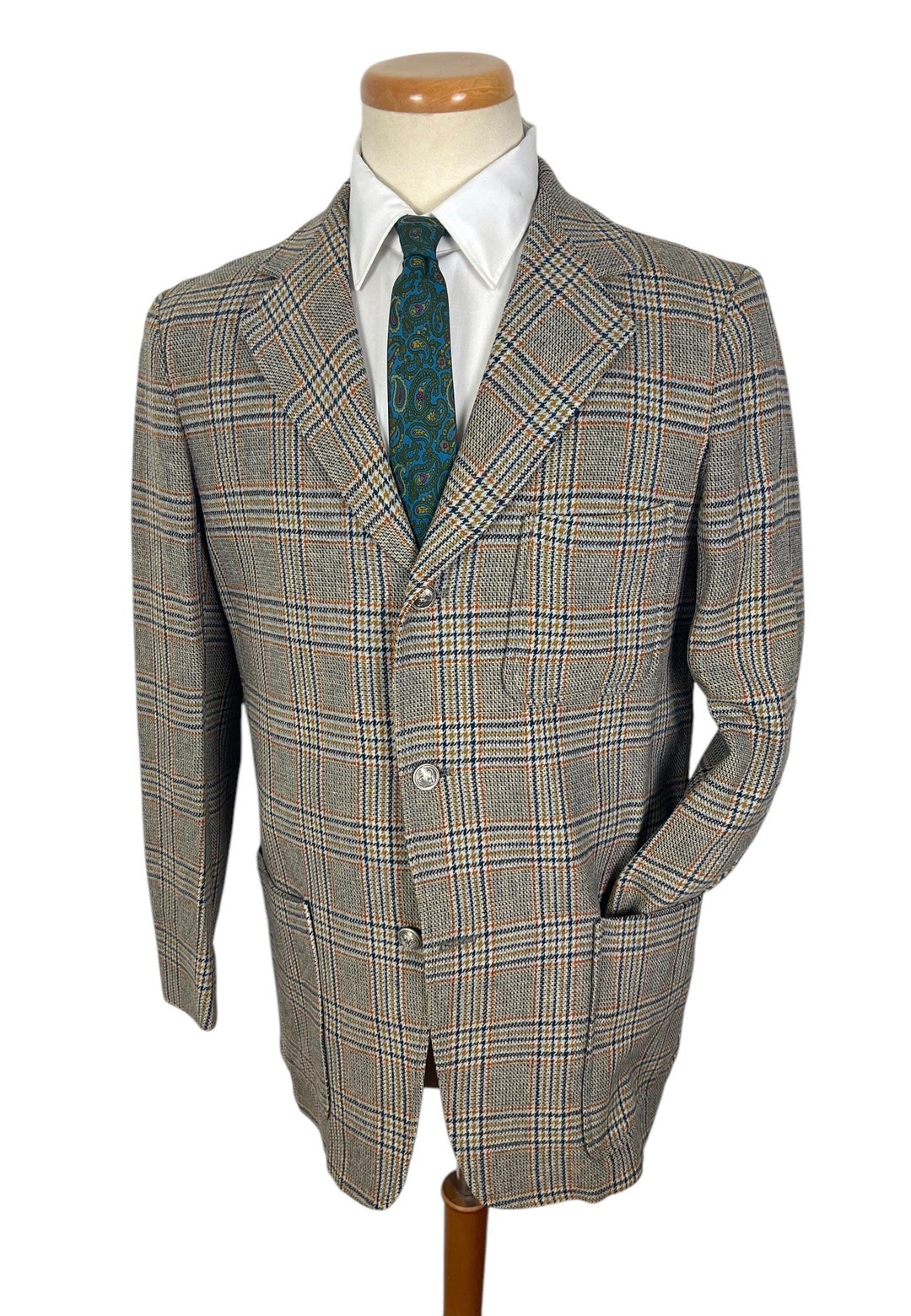 Vintage 1960s PENDLETON Wool Tweed Sack Jacket ~ 40 R ~ Sport Coat ...